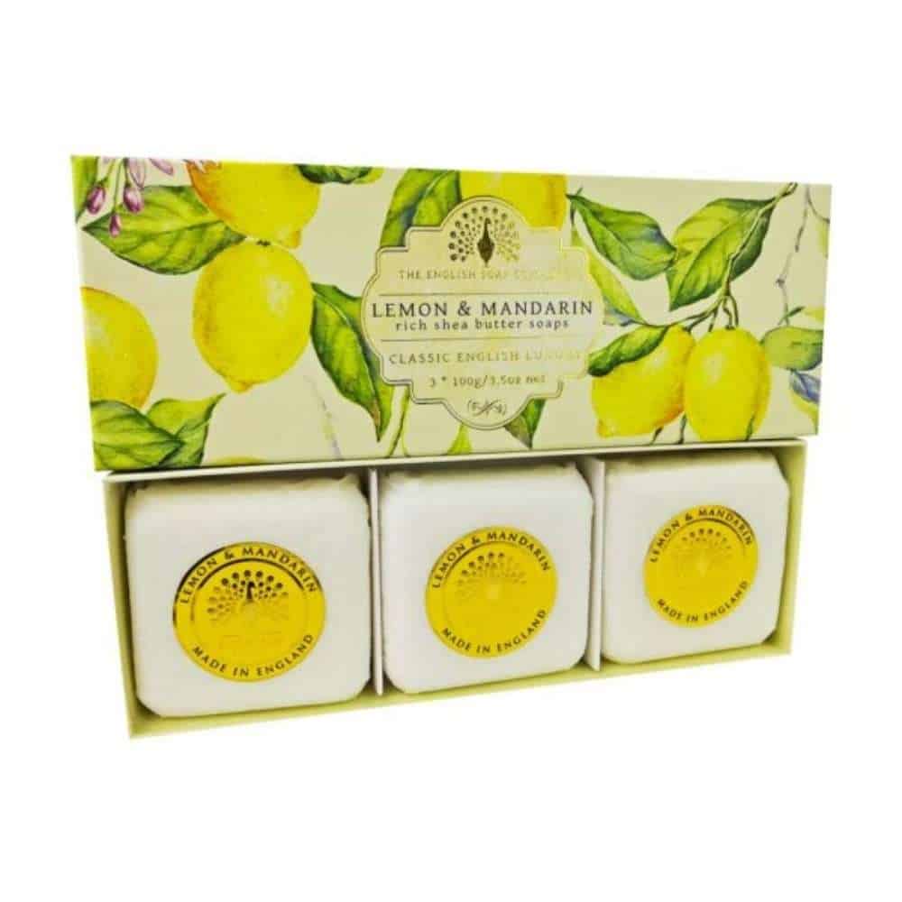 The English Soap Company Lemon and Mandarin Hand Soap Gift Set - La Vie ...